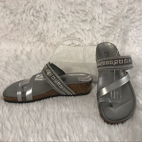 Italian Shoemakers | Shoes | Italian Shoemakers Mace Footbed Cork Wedge ...